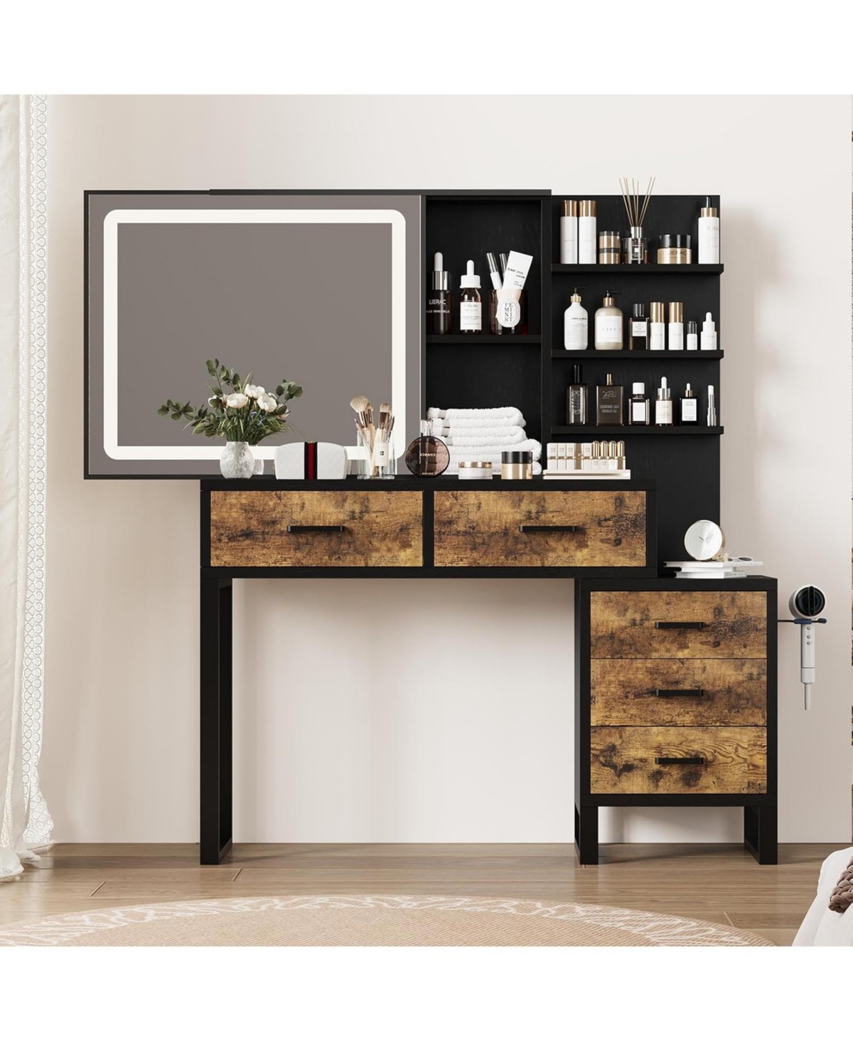 Click here for Gaomon 46.8IN Vanity Desk Mirror - Led Lights and... prices