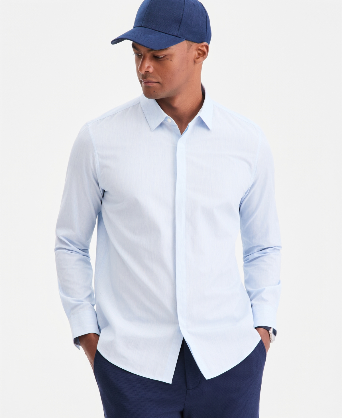 Click here for Aflani Mens Luke Cotton Long-Sleeve Button Shirt... prices