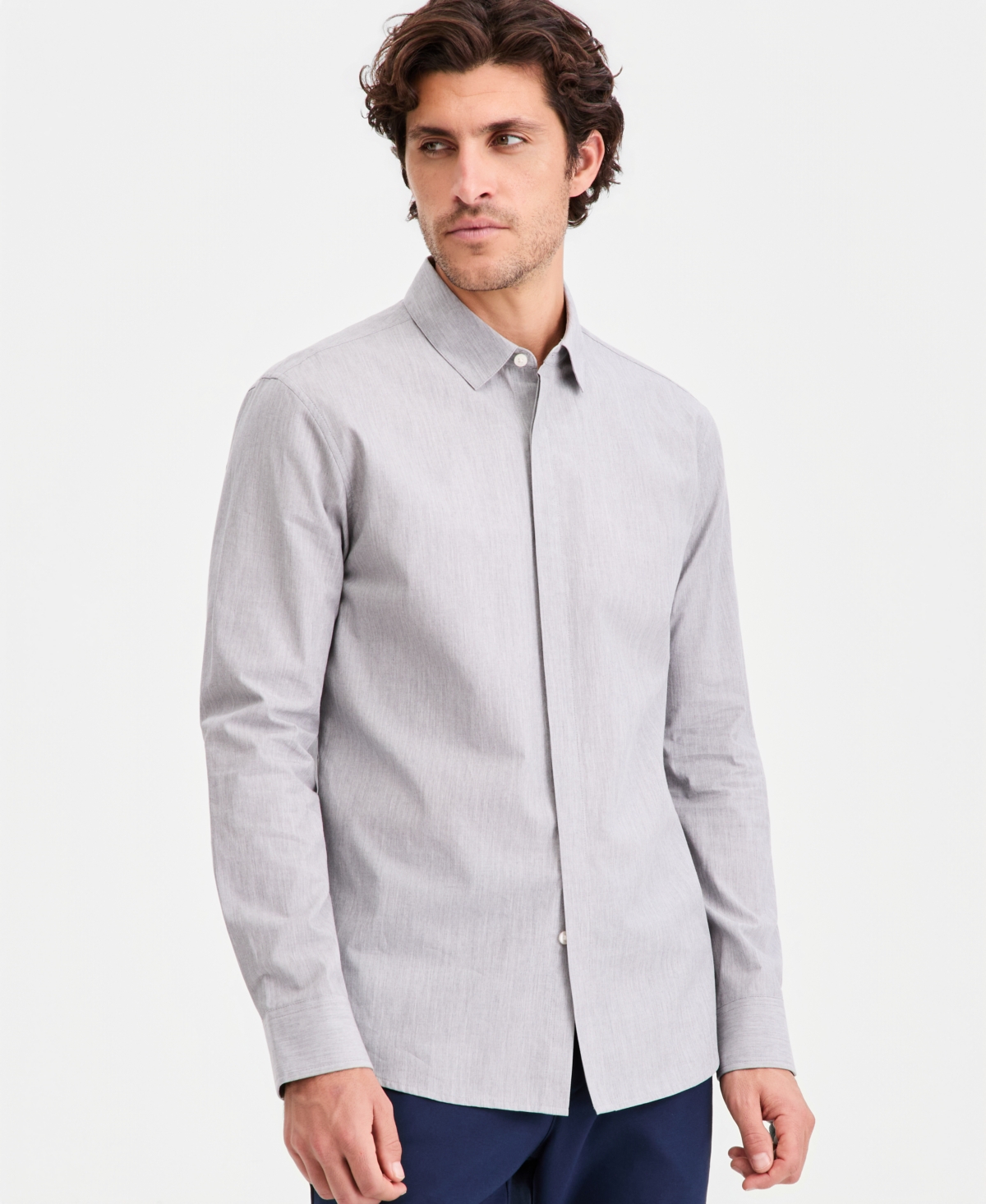 Click here for Aflani Mens Luke Cotton Long-Sleeve Button Shirt... prices