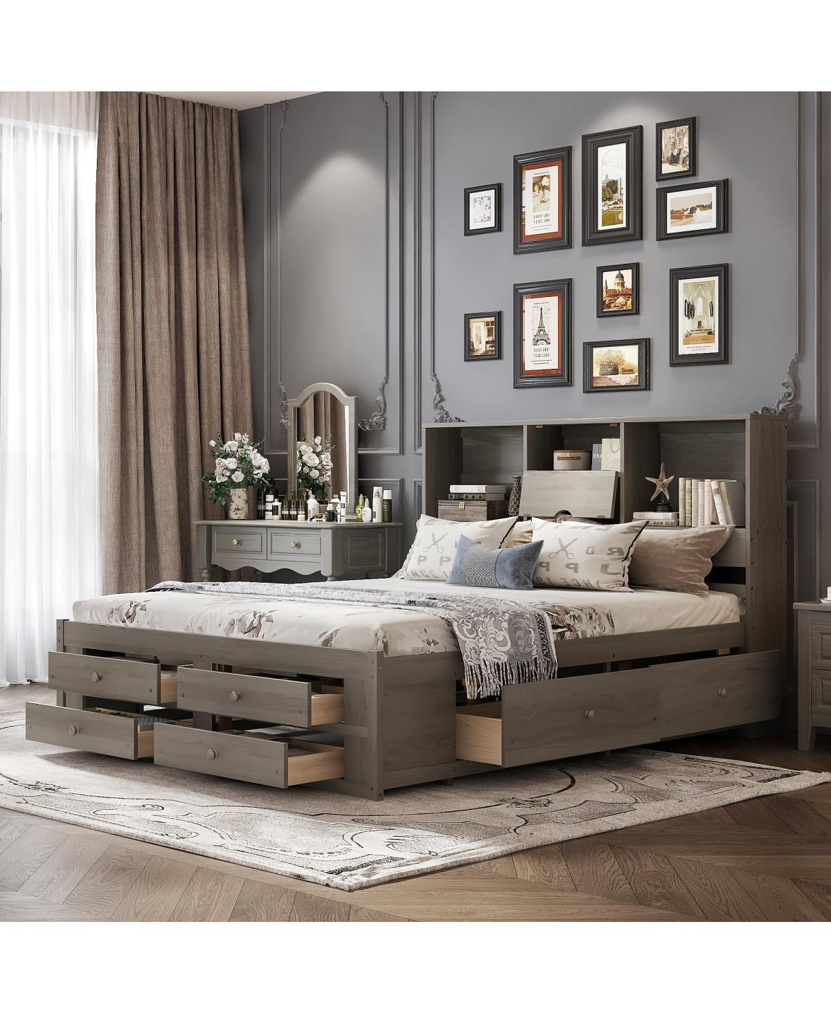 Click here for Streamdale Furniture King Size Platform Bed with S... prices