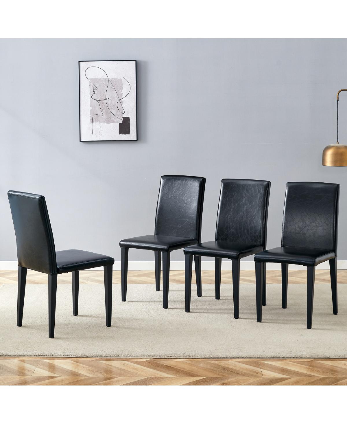 Click here for Streamdale Furniture Minimalist Pu Leather Dining... prices