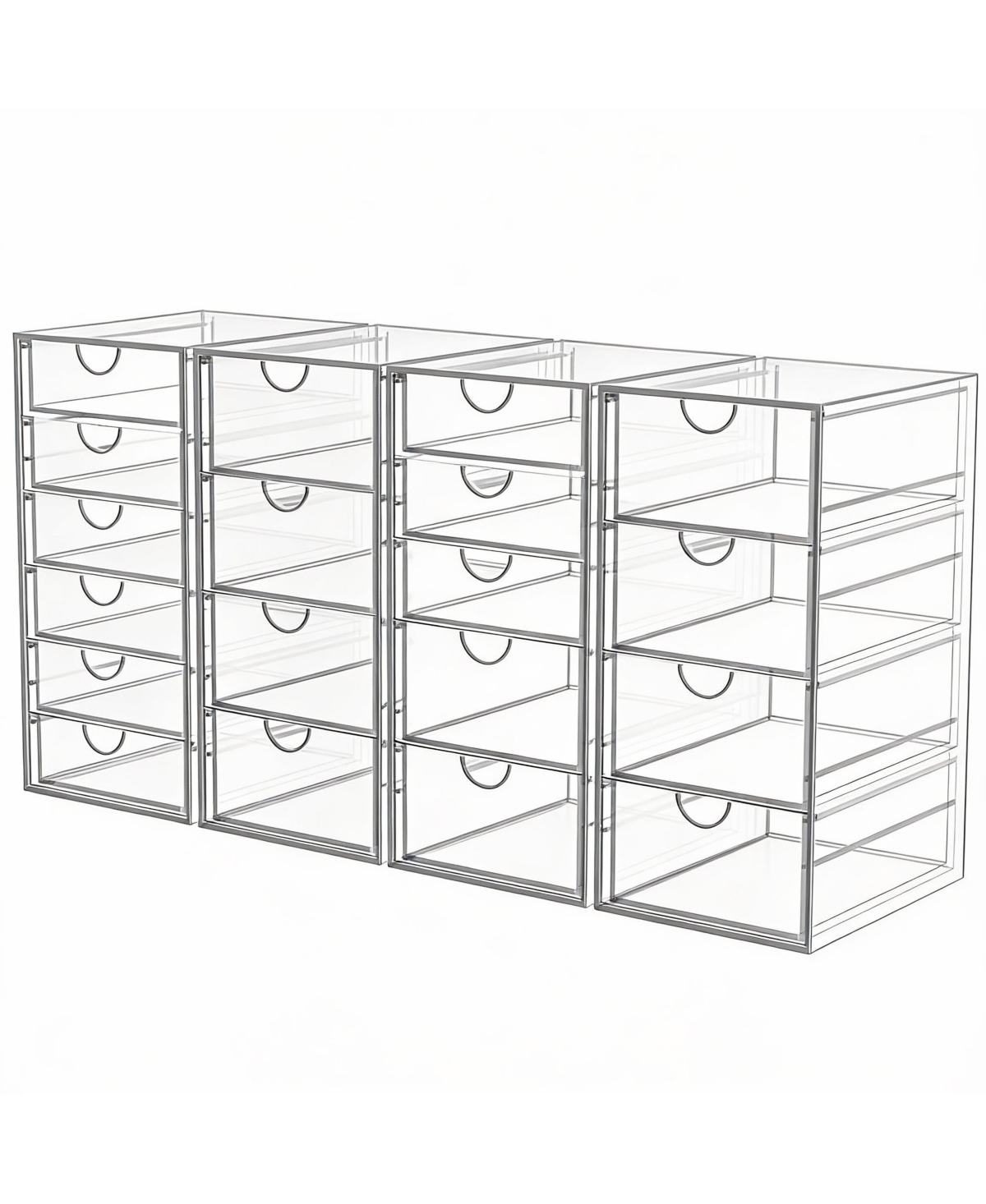 Click here for Yigii 4 Pack Acrylic Makeup Organizer with 19 Draw... prices