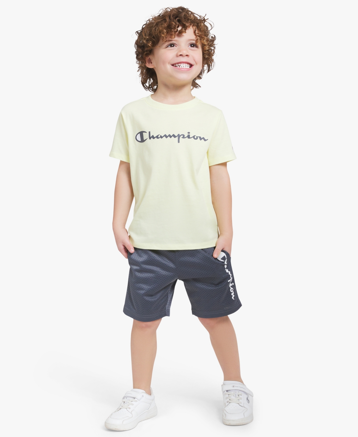 Click here for Champion Boys 4-7 Graphic T-Shirt and Shorts  2-Pi... prices