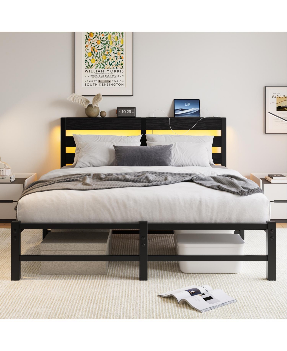 Click here for Streamdale Furniture Streamdale Queen Metal Bed Fr... prices