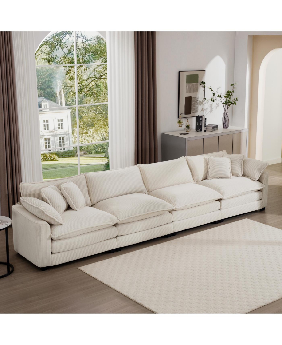 Click here for Streamdale Furniture Modern 4 Seater Fabric Sofa w... prices
