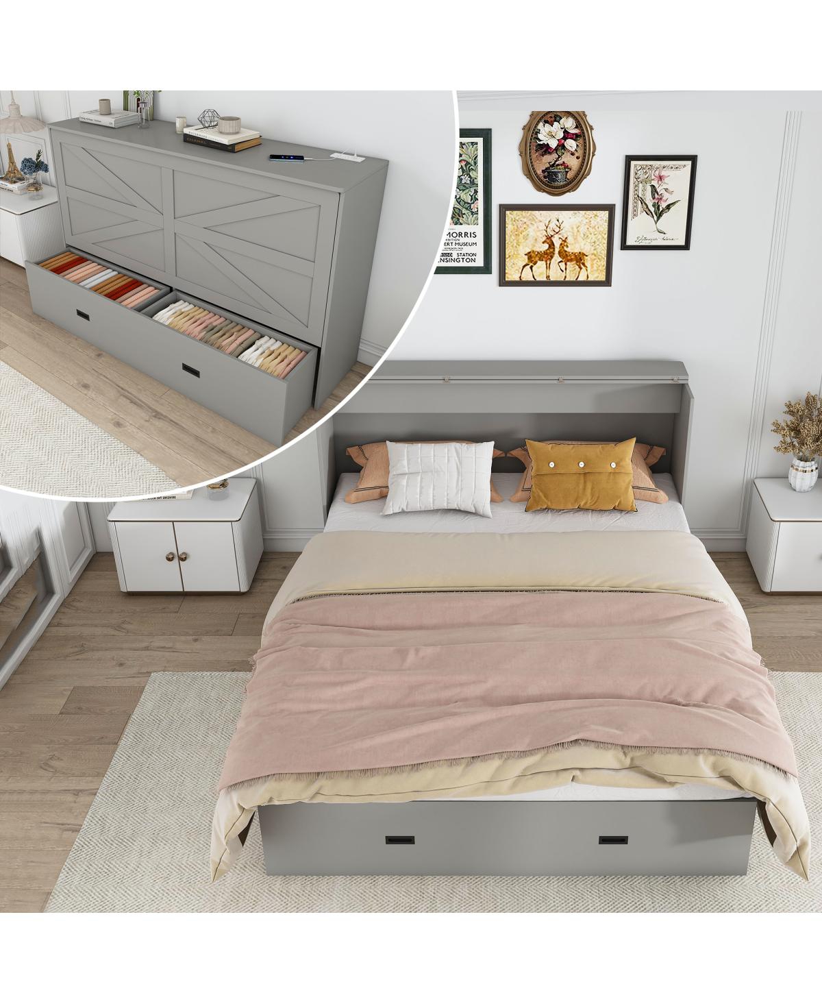 Click here for Streamdale Furniture 57" Murphy Bed with Stor... prices