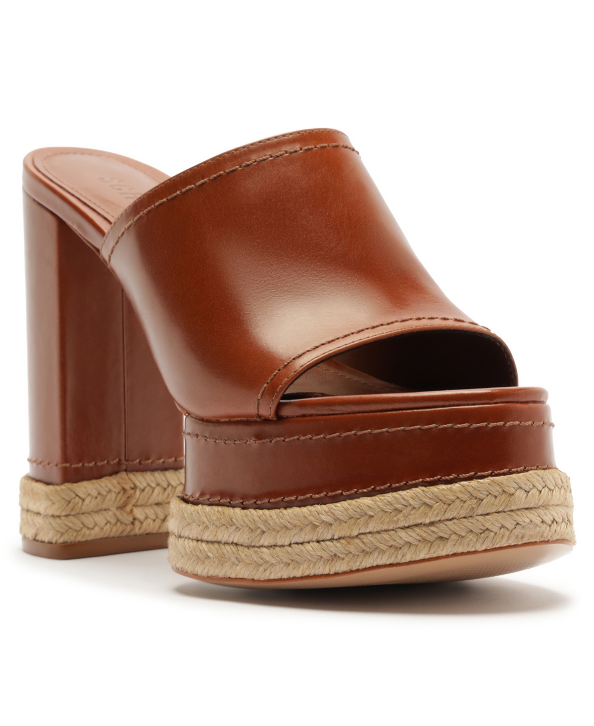Click here for Schutz Womens Darah Rope Slip-On Sandals - Cognac prices