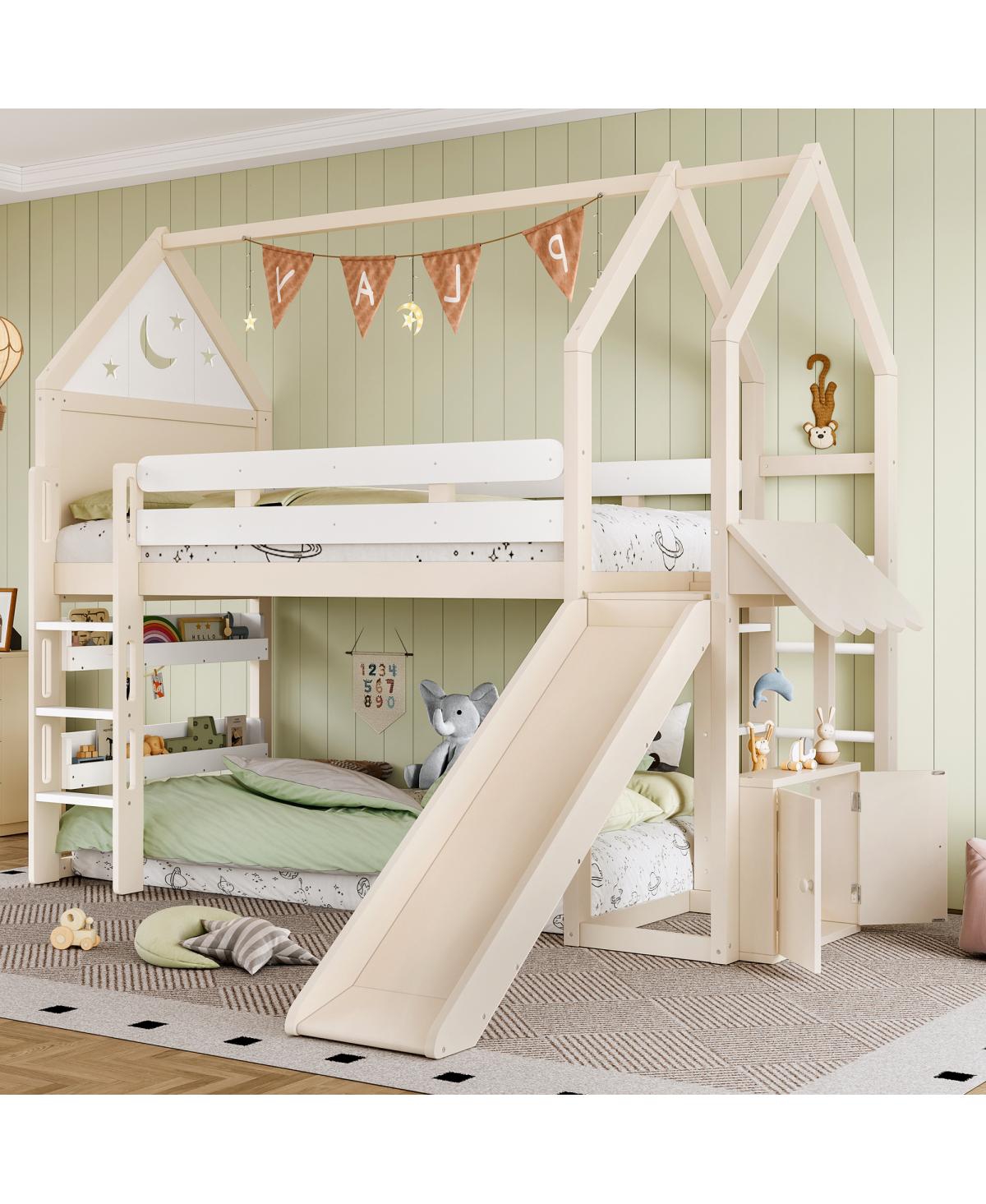 Click here for Streamdale Furniture Twin Size Loft Bed with Books... prices