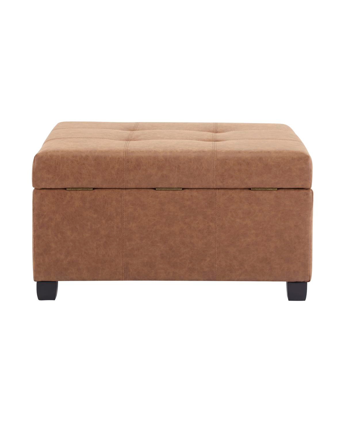 Click here for Streamdale Furniture Faux Leather Storage Ottoman... prices