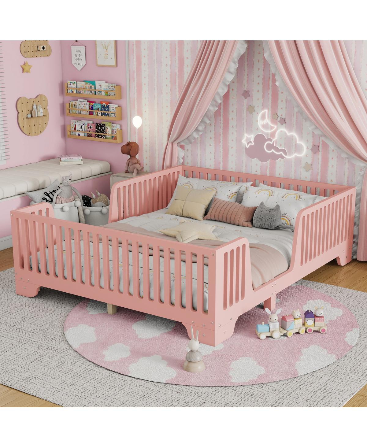 Click here for Streamdale Furniture Full Floor Bed with Slats and... prices