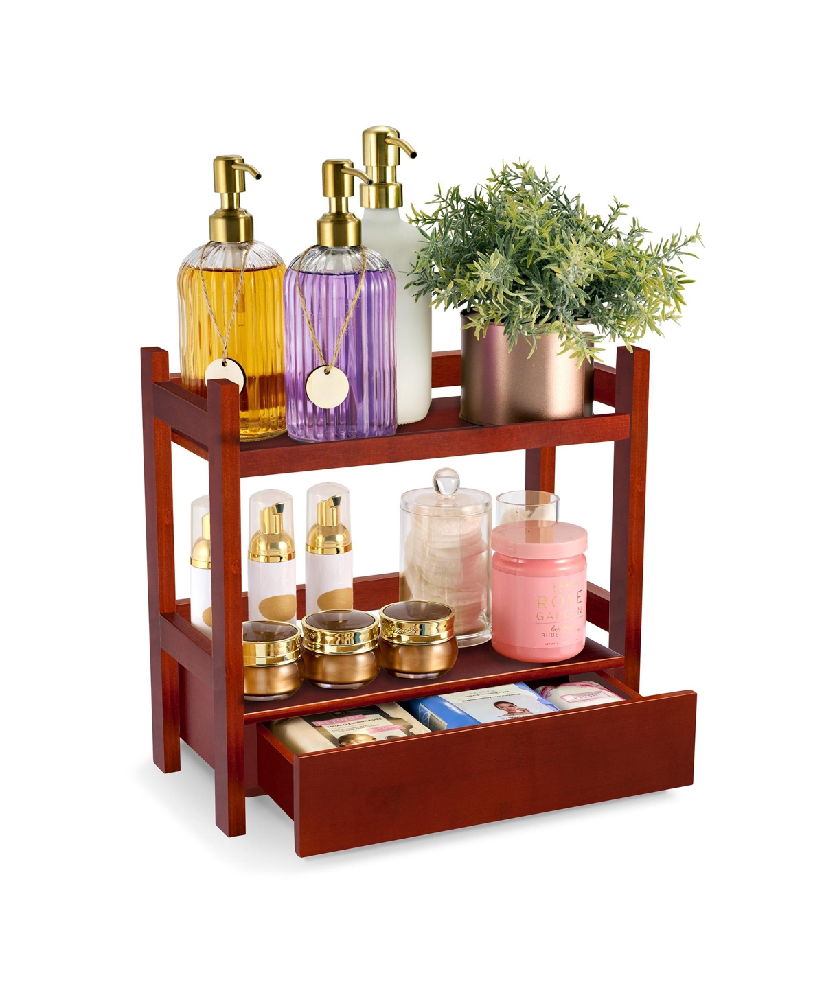 Click here for Sorbus 2-Tier Bamboo Counter Organizer with Drawer... prices