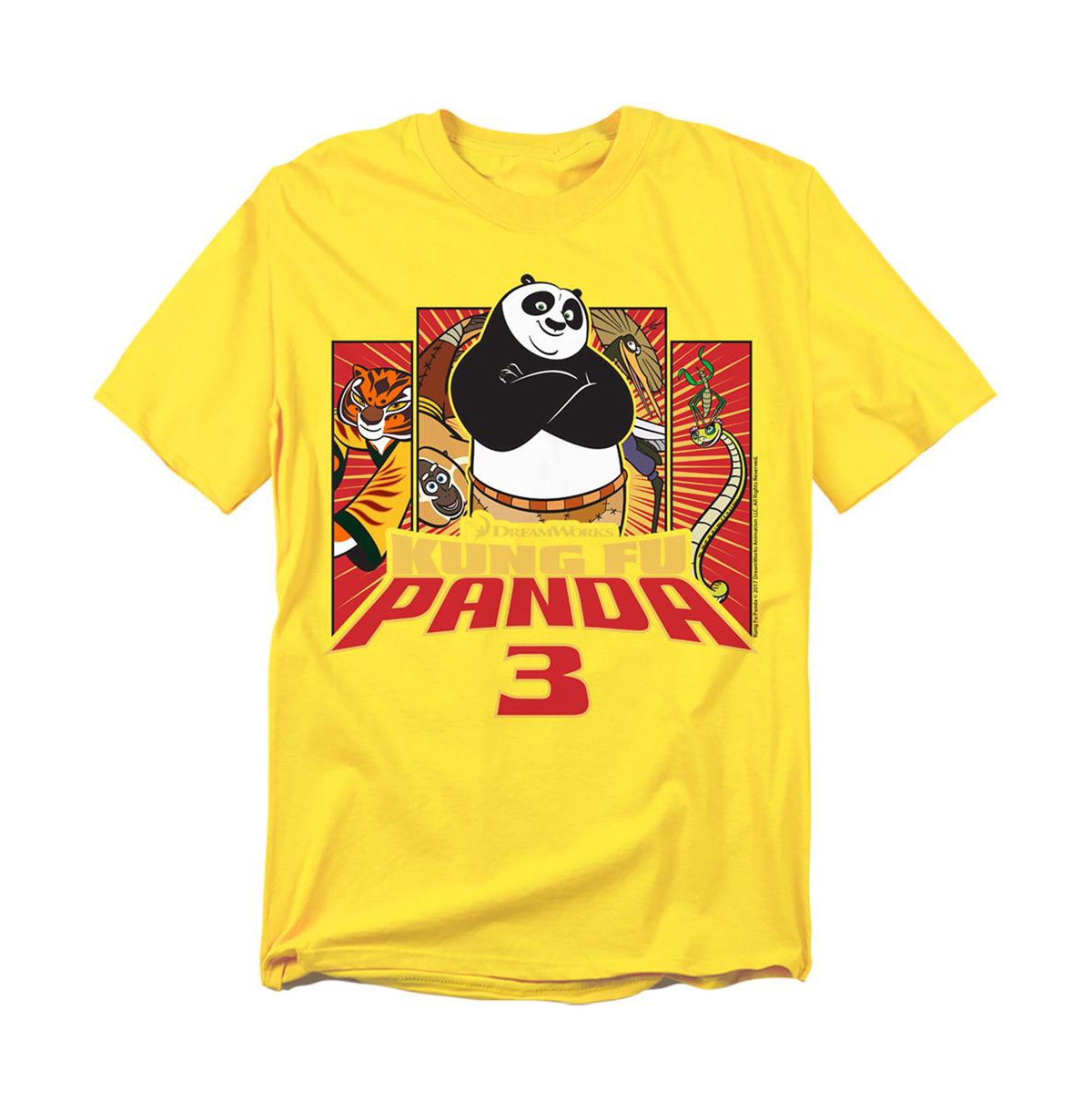Click here for Kung Fu Panda Mens Kung Furry T Shirt - Yellow prices