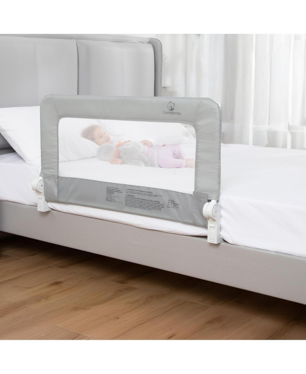 Click here for ComfyBumpy Kids Bed Rail - Grey prices