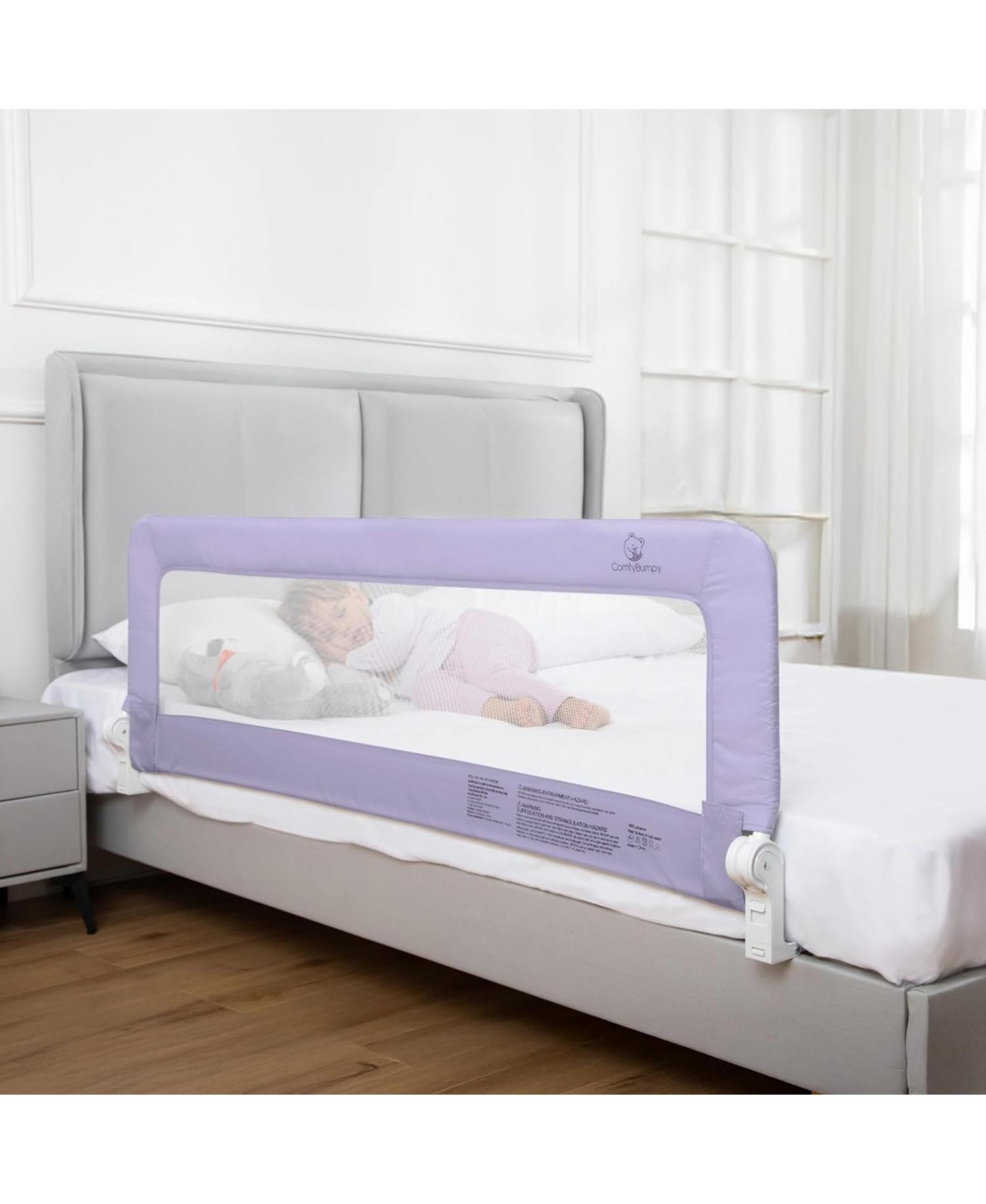 Click here for ComfyBumpy Kids Bed Rail - Purple (1 pack) prices