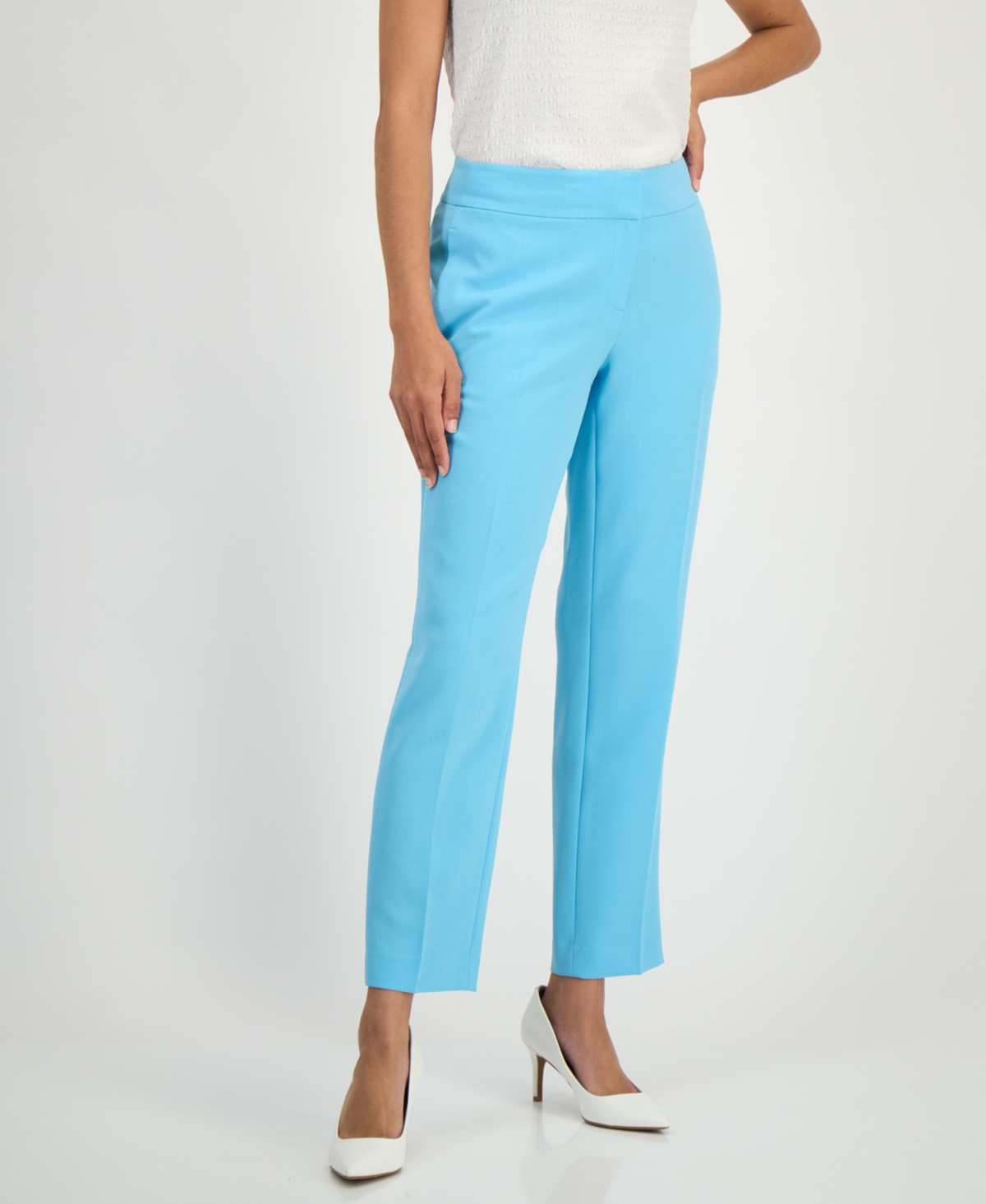 Click here for Kasper Womens Stretch Crepe Slim Leg Pant  Regular... prices