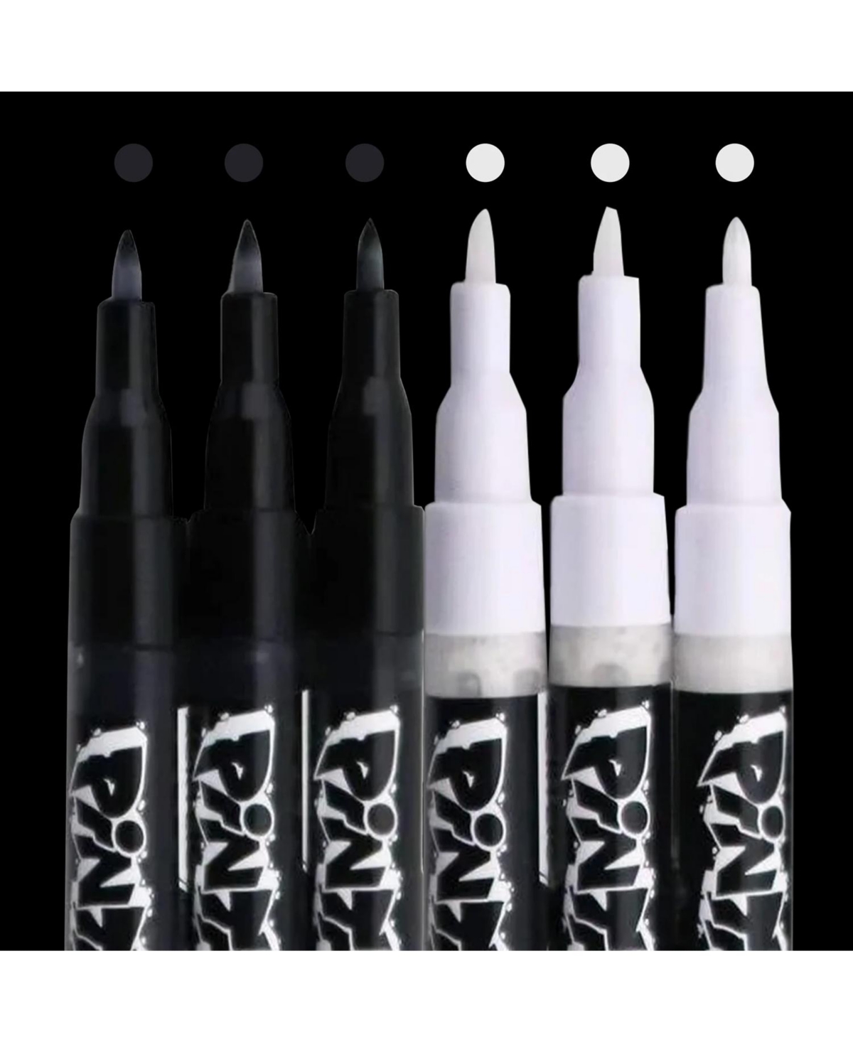 Click here for Pintar Black & White Markers Extra Fine Tip - Outl... prices
