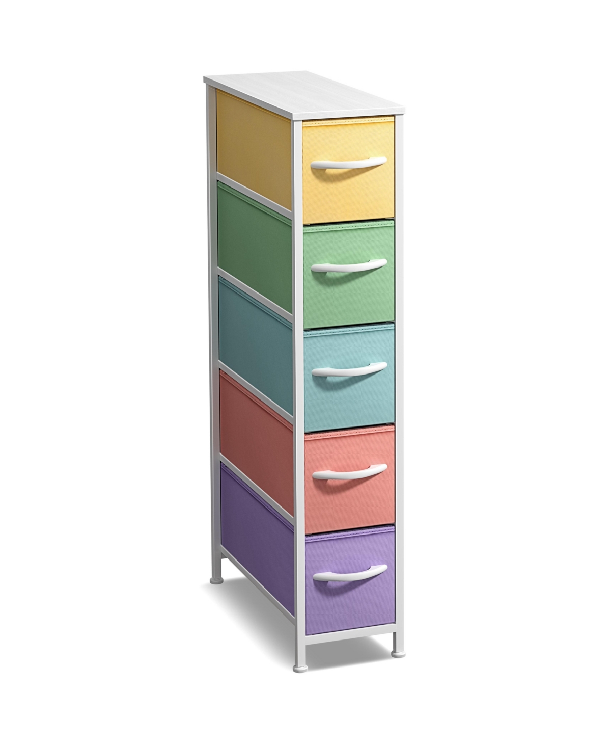Click here for Sorbus Narrow Dresser with 5 Drawers - Steel Frame... prices