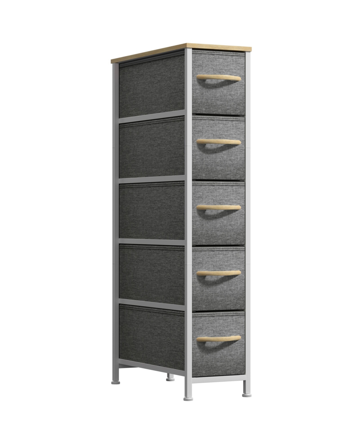 Click here for Sorbus Narrow Dresser with 5 Drawers - Steel Frame... prices
