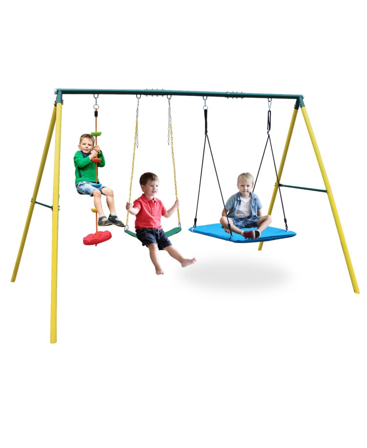 Click here for Streamdale Furniture Boys Safe & Fun Swing Set 2-S... prices