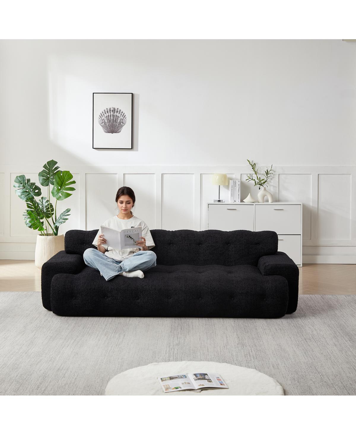 Click here for Streamdale Furniture Minimalist Button-Tufted Squa... prices