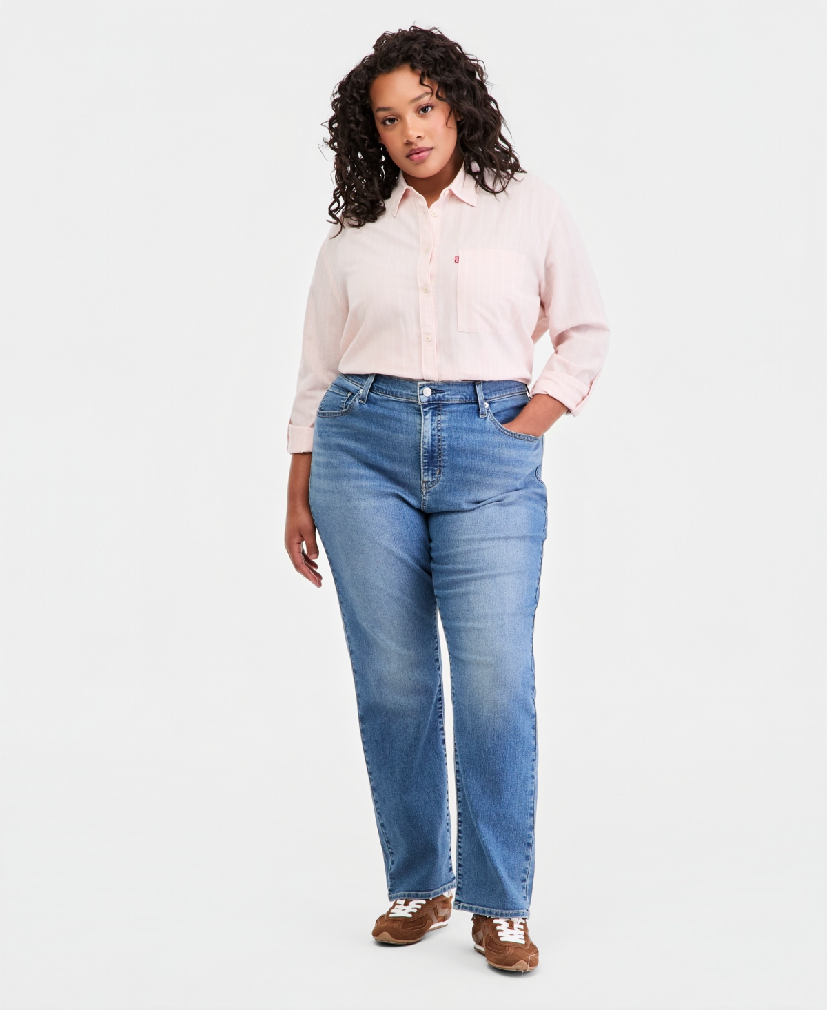 Levis Trendy Plus Size 721 High-Rise Skinny Jeans - Eternal Indigo