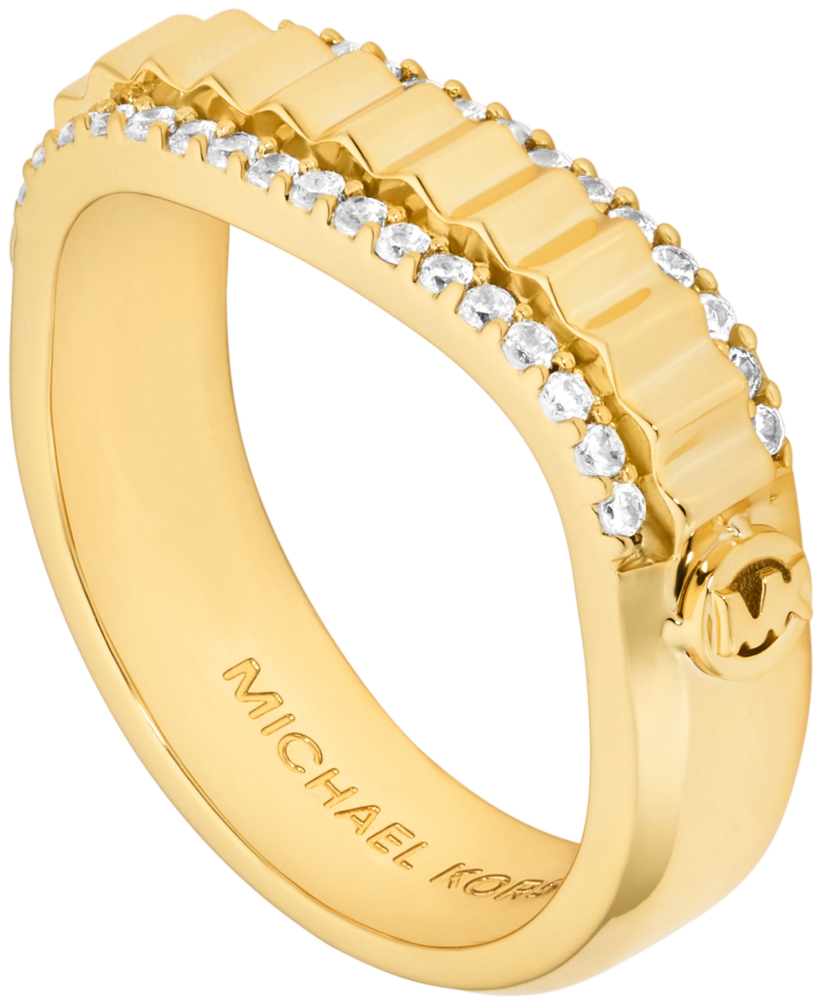 Click here for Michael Kors Lexington Band Ring - Gold prices