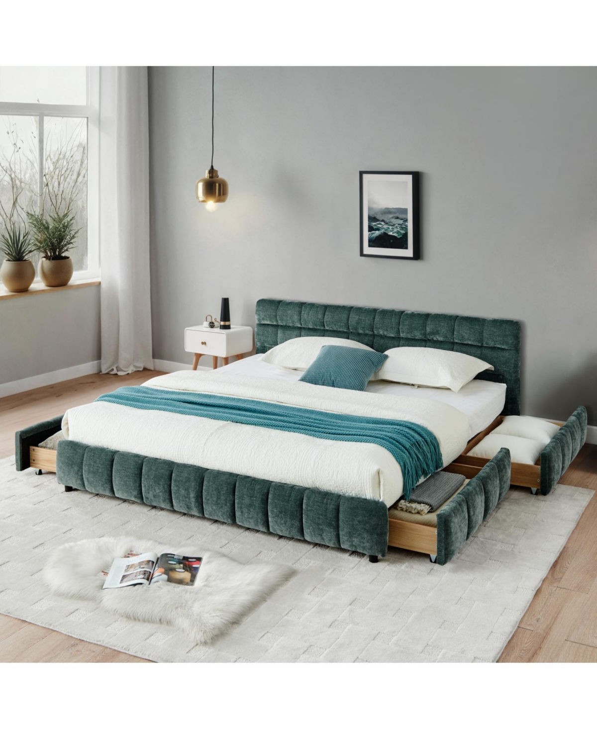 Click here for Streamdale Furniture California King Upholstered B... prices