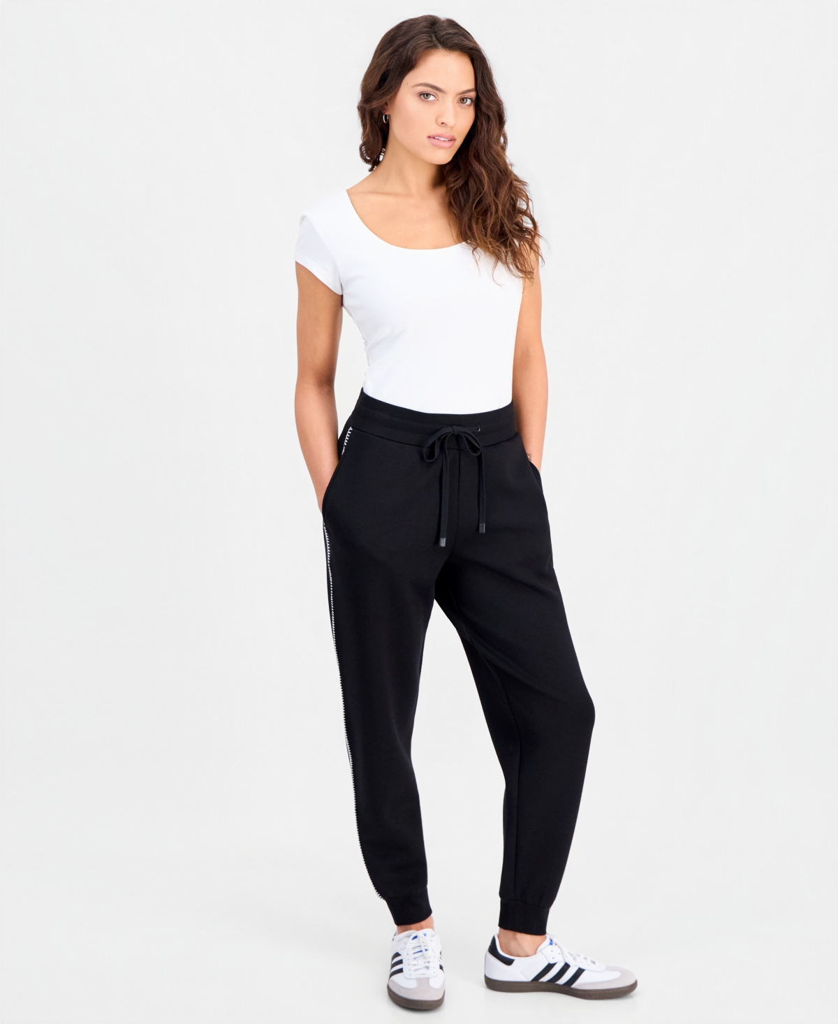 Click here for And Now This Petite Scuba Whipstitch Jogger Pants... prices
