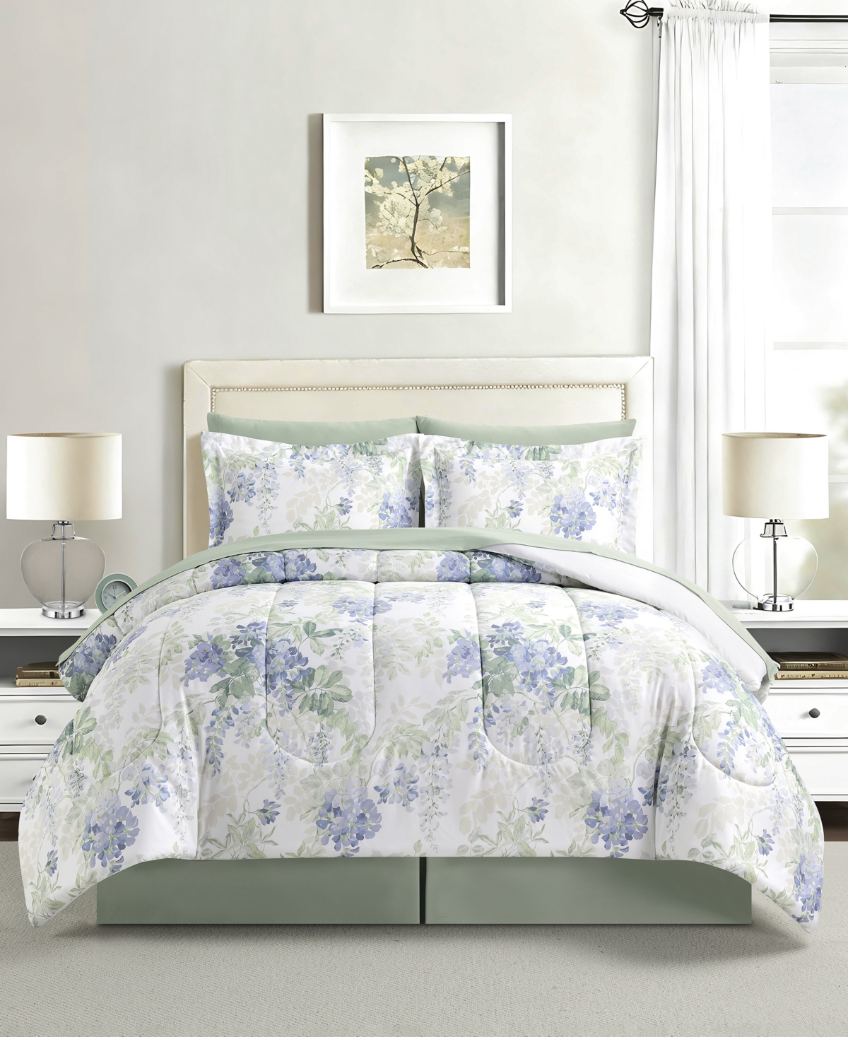 Click here for Macys Wysteria Floral 8-Pc. Comforter Sets - Periw... prices