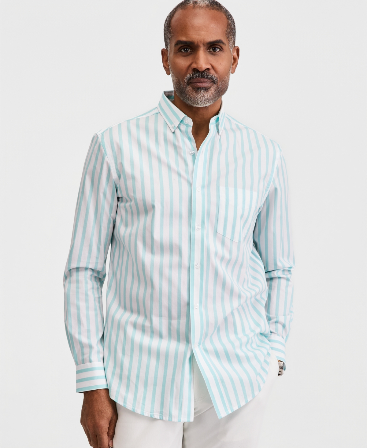 Click here for Club Room Mens Long Sleeve Poplin Shirt - Poplin S... prices