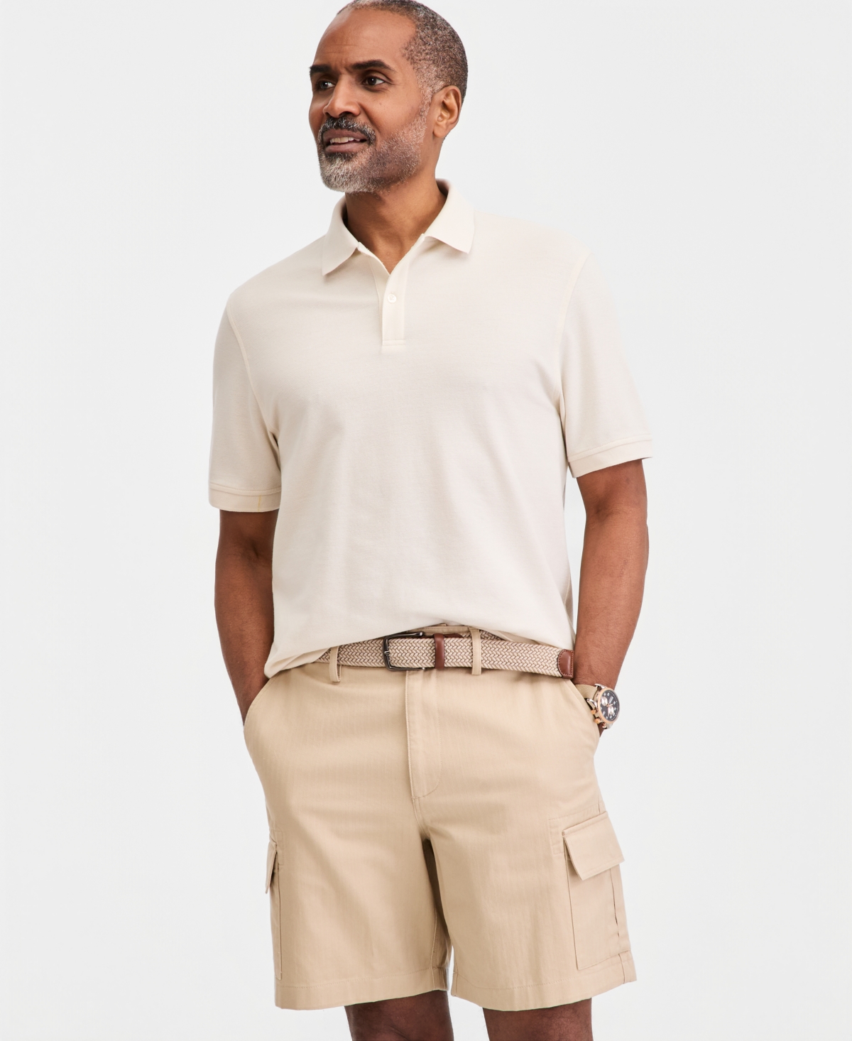 Click here for Club Room Mens Classic Fit Performance Stretch Pol... prices