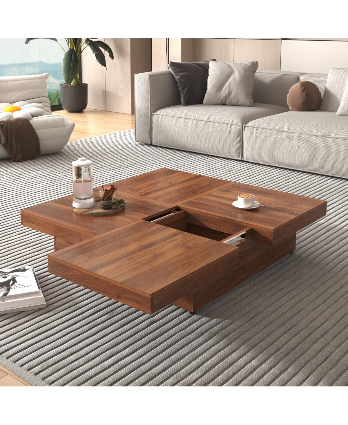 Click here for Streamdale Furniture Square Veneer Coffee Table Sl... prices