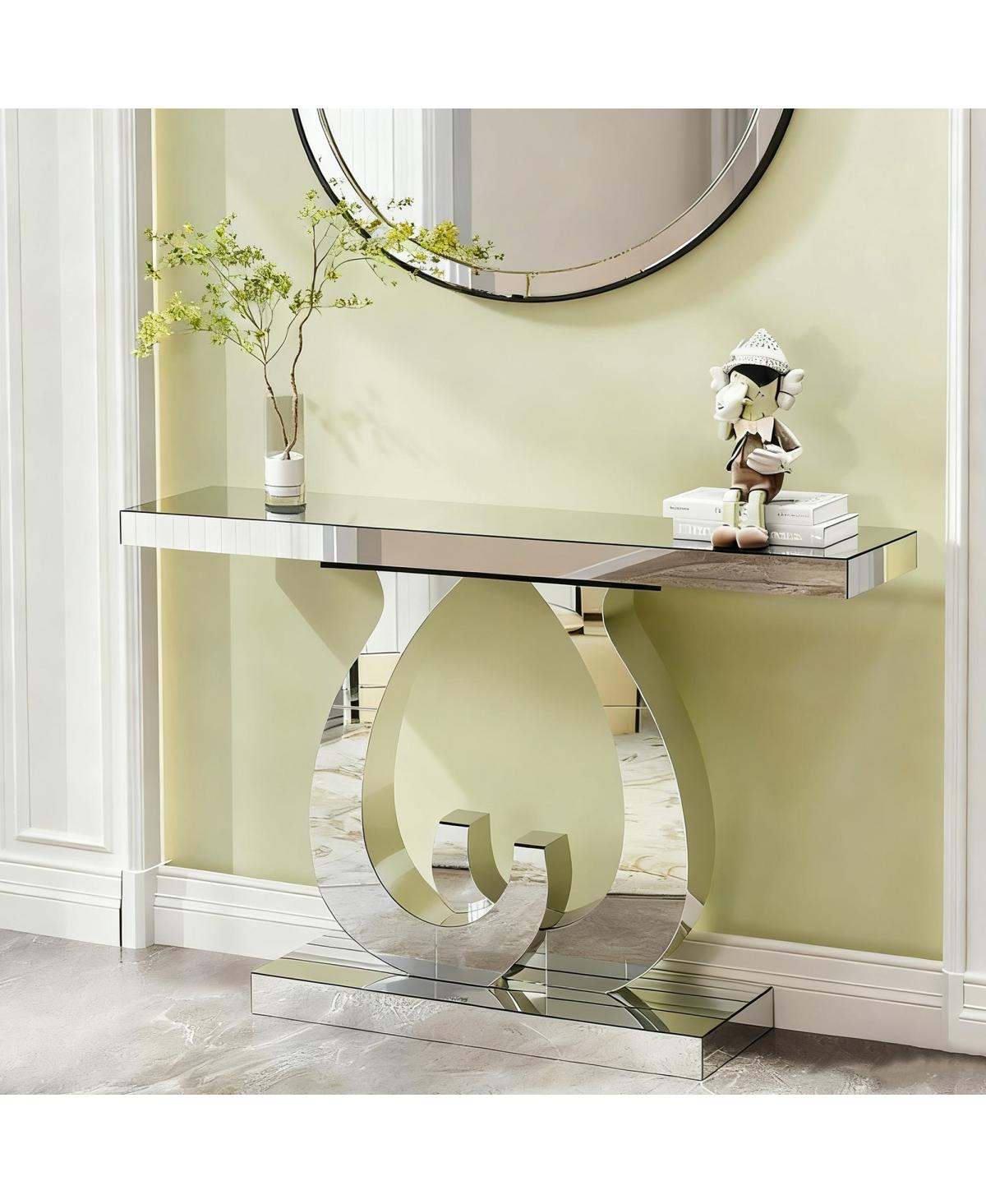 Click here for Streamdale Furniture Modern mirror side table with... prices