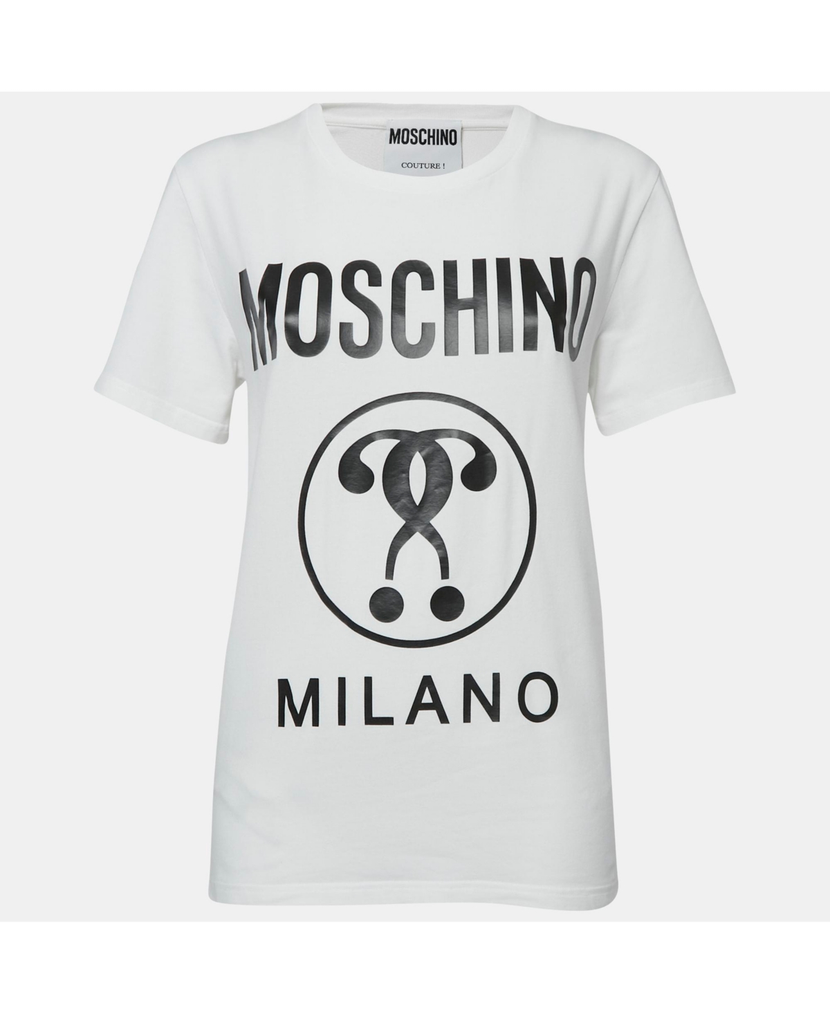 Click here for Pre-Owned Moschino Womens Couture White Logo Print... prices