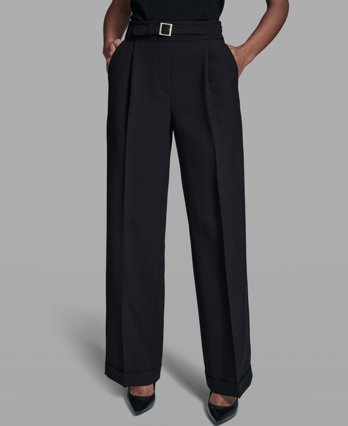 Click here for Karl Lagerfeld Paris Womens Mid-Rise Pants - Black prices