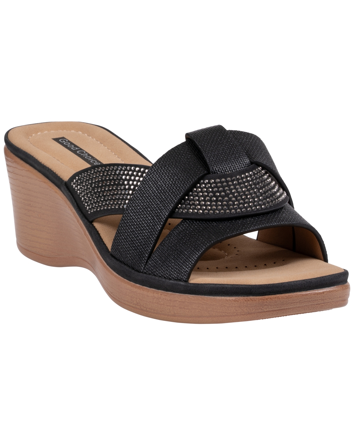 Click here for Gc Shoes Womens Selva Embellished Round Toe Wedge... prices