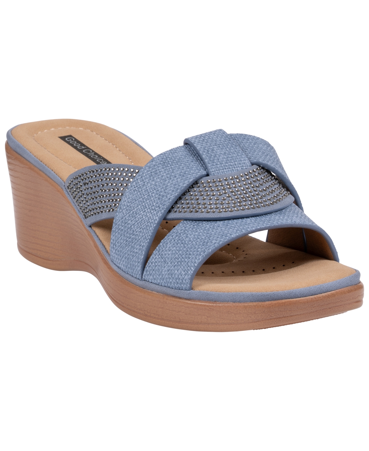 Click here for Gc Shoes Womens Selva Embellished Round Toe Wedge... prices