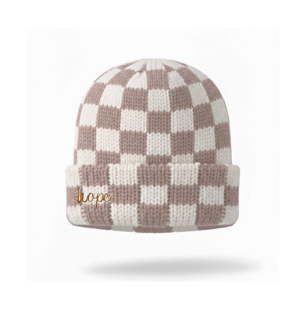 Click here for Headbands of Hope Womens Two-Tone Checkerboard Kni... prices