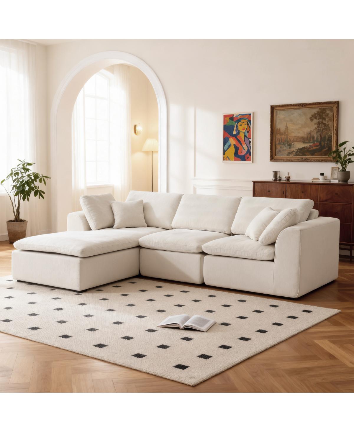 Click here for Streamdale Modern L-Shaped Sectional Sofa with Cha... prices