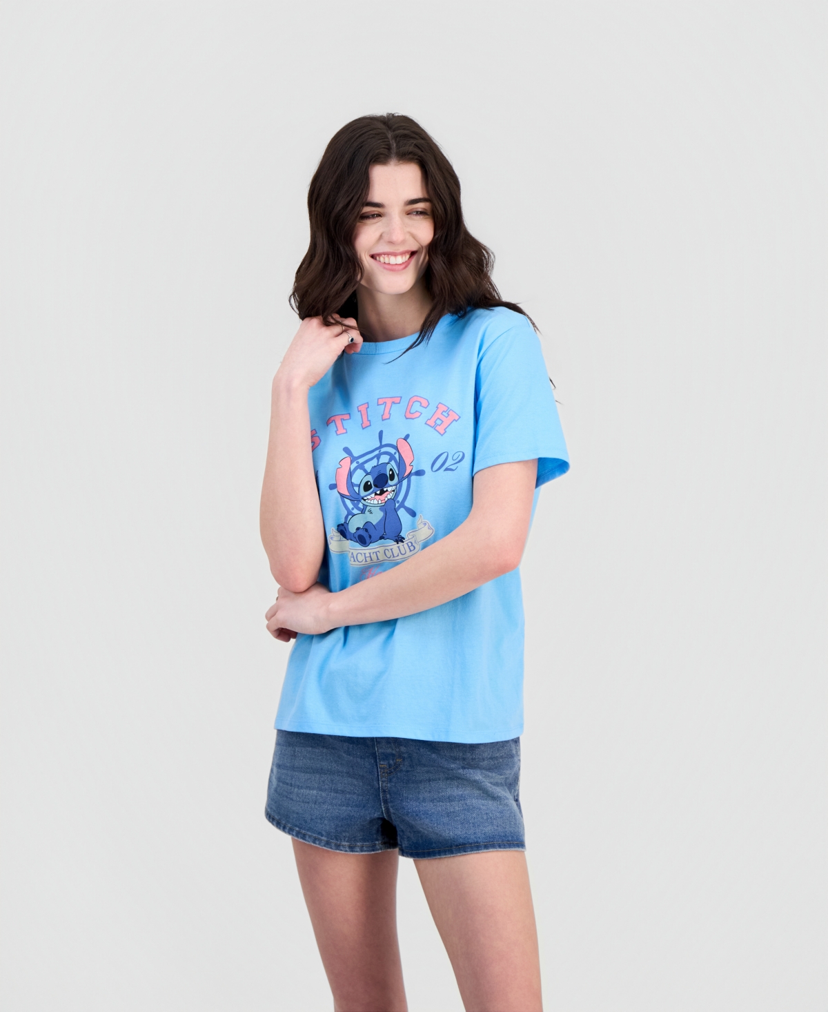Click here for Disney Juniors Stitch Yacht Club Graphic T-Shirt -... prices