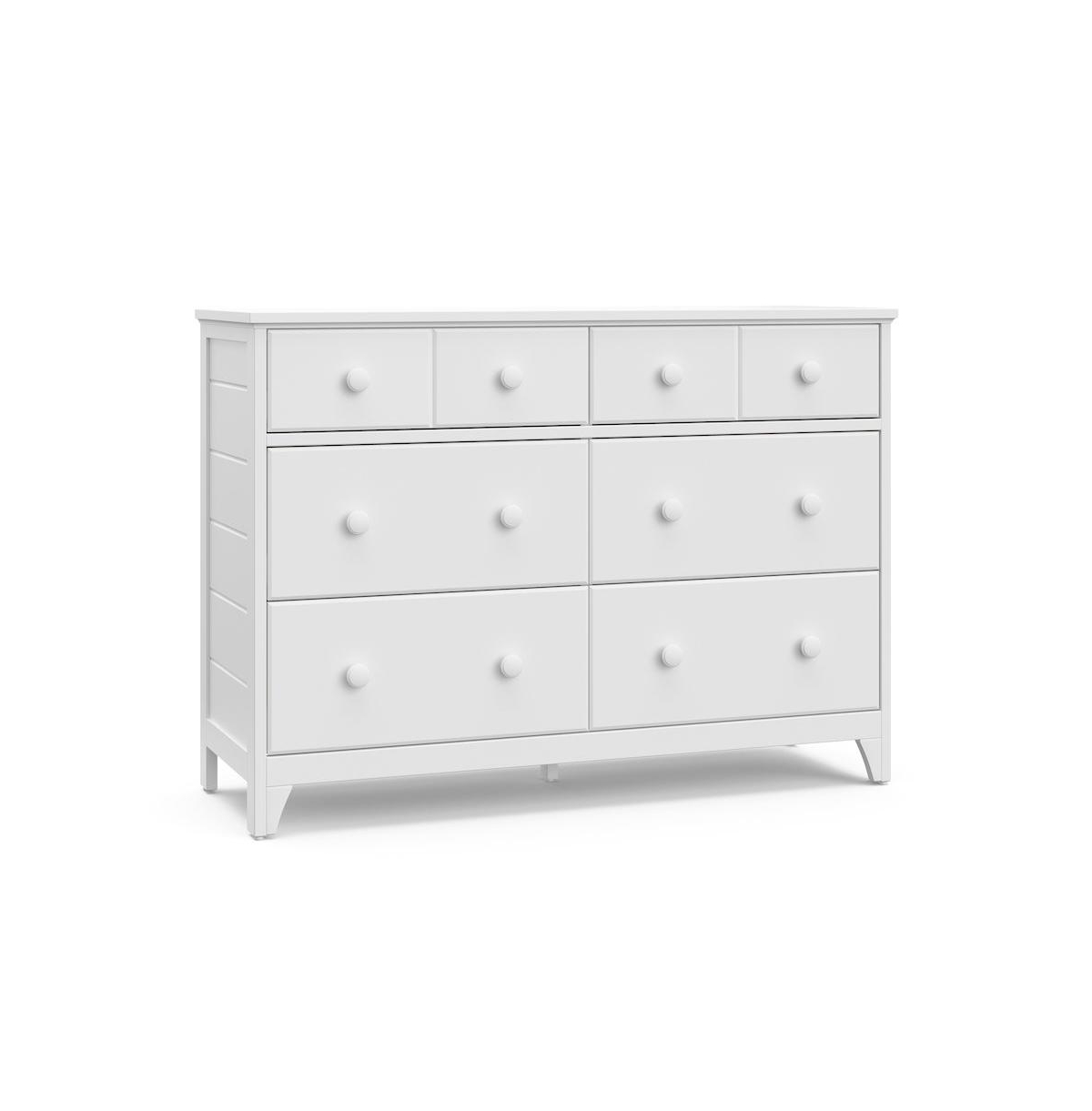 Click here for Storkcraft Moss 6 Drawer Double Dresser - White prices