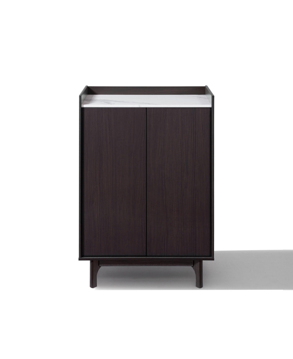 Click here for LuxenHome Modi Wenge Accent Cabinet with 2 Doors... prices