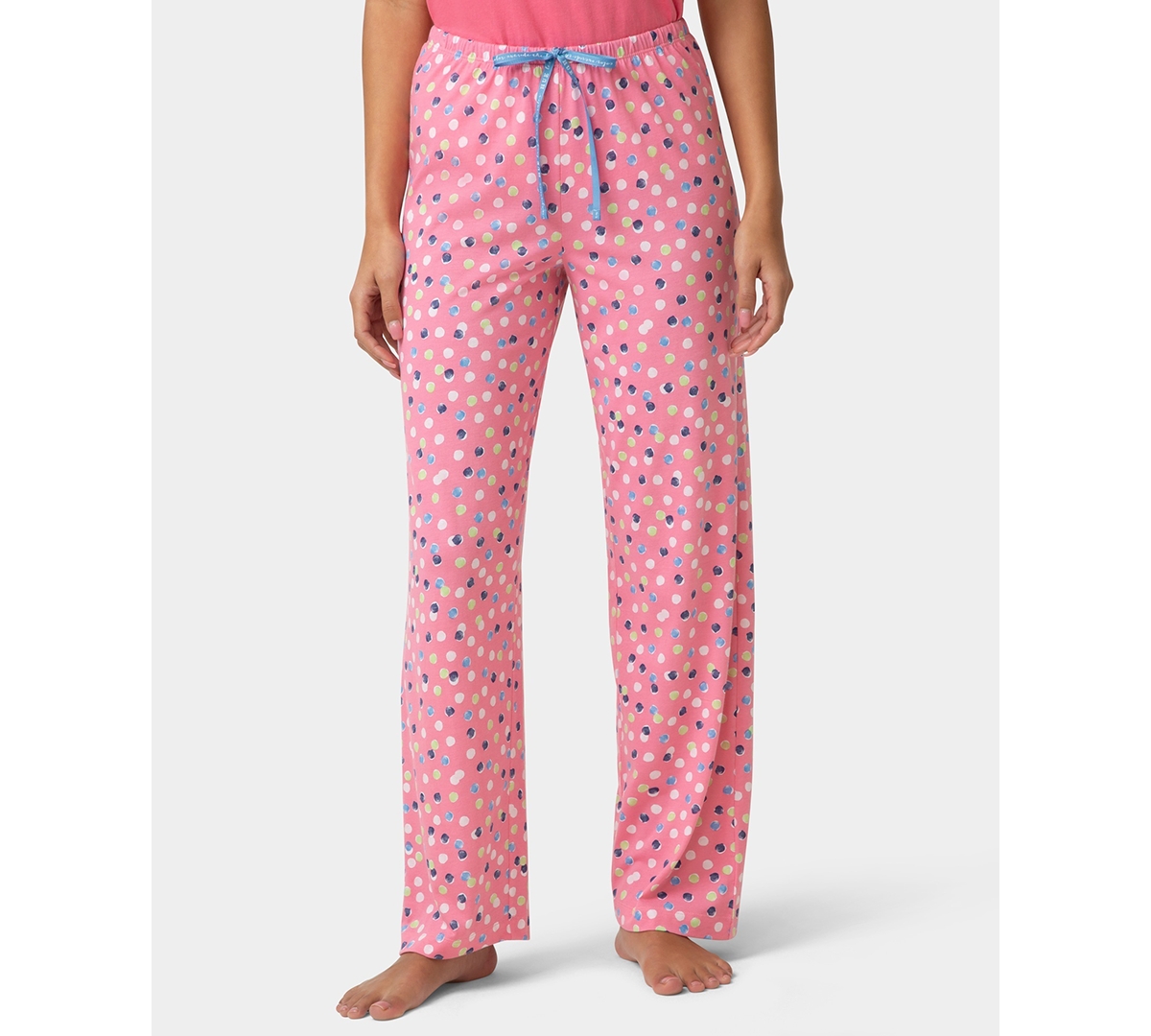 Click here for Hue Womens Chalk Dot Printed Mid-Rise Pants - Flow... prices