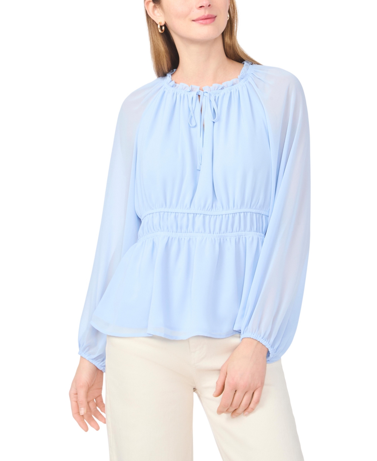 Click here for Vince Camuto Womens Double Elastic Waist Crewneck... prices