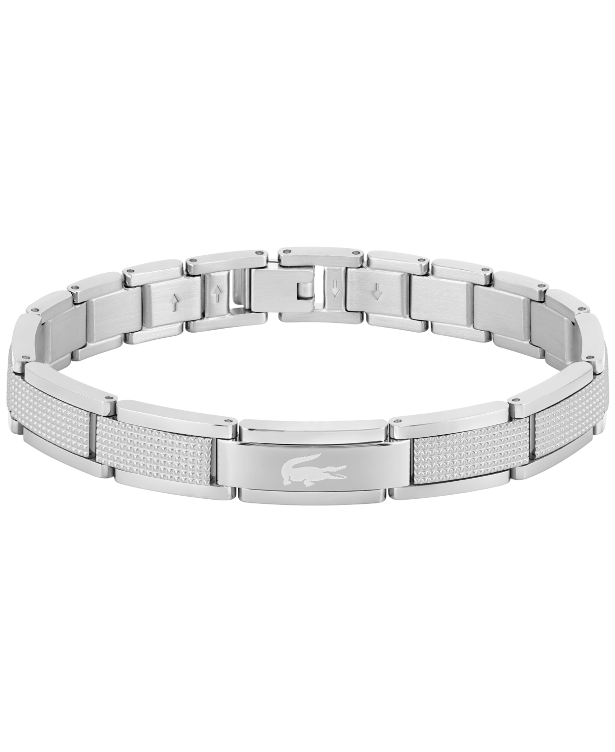 Click here for Lacoste Mens Stencil Gold-Tone Stainless Steel Bra... prices