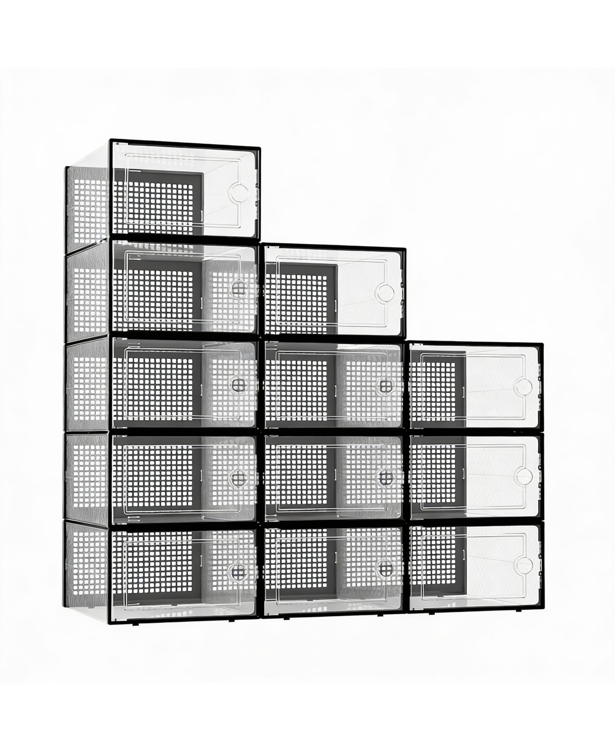 Click here for Yigii Xx-Large Clear Stackable Shoe Storage Bins... prices