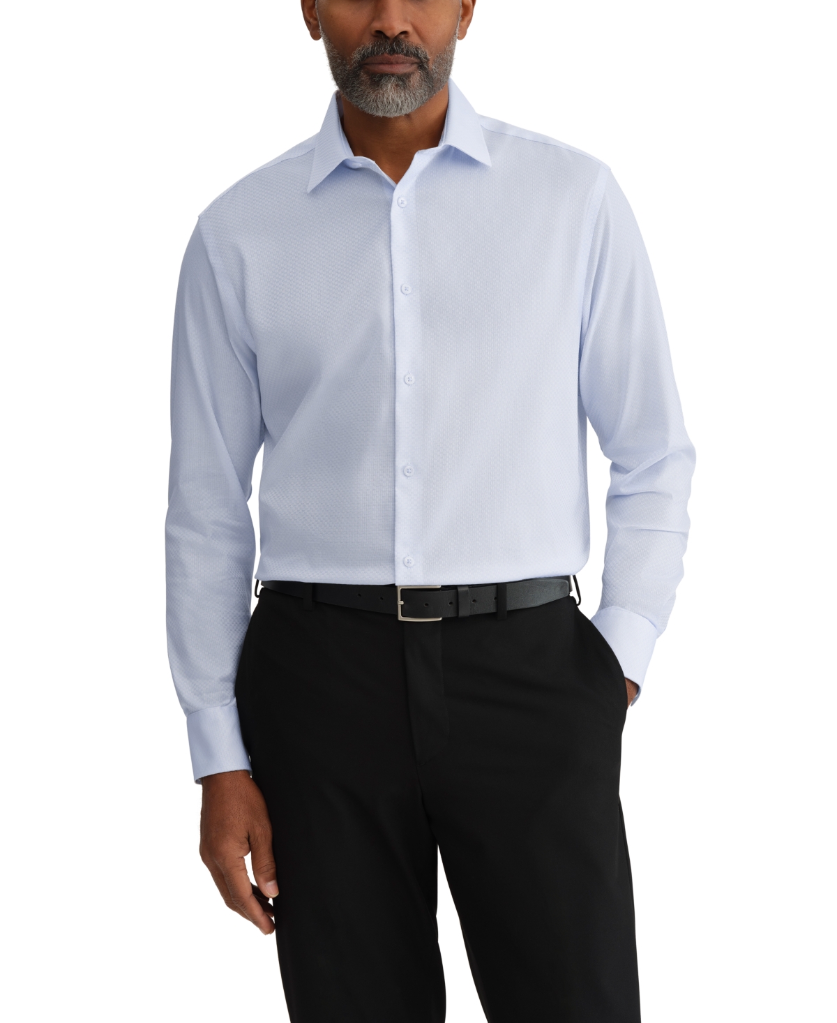 Click here for Calvin Klein Mens Regular-Fit Dress Shirt - Blue prices