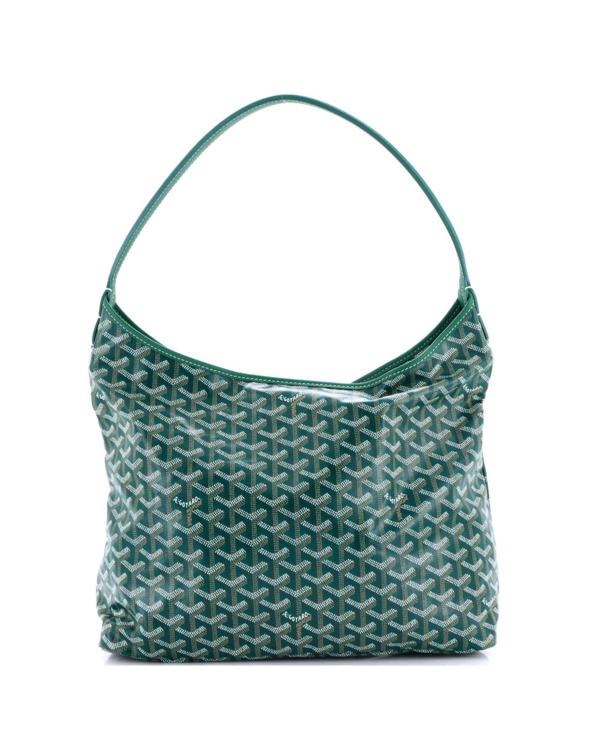 Click here for Pre-Owned Goyard Boheme Hobo Coated Canvas - Green prices