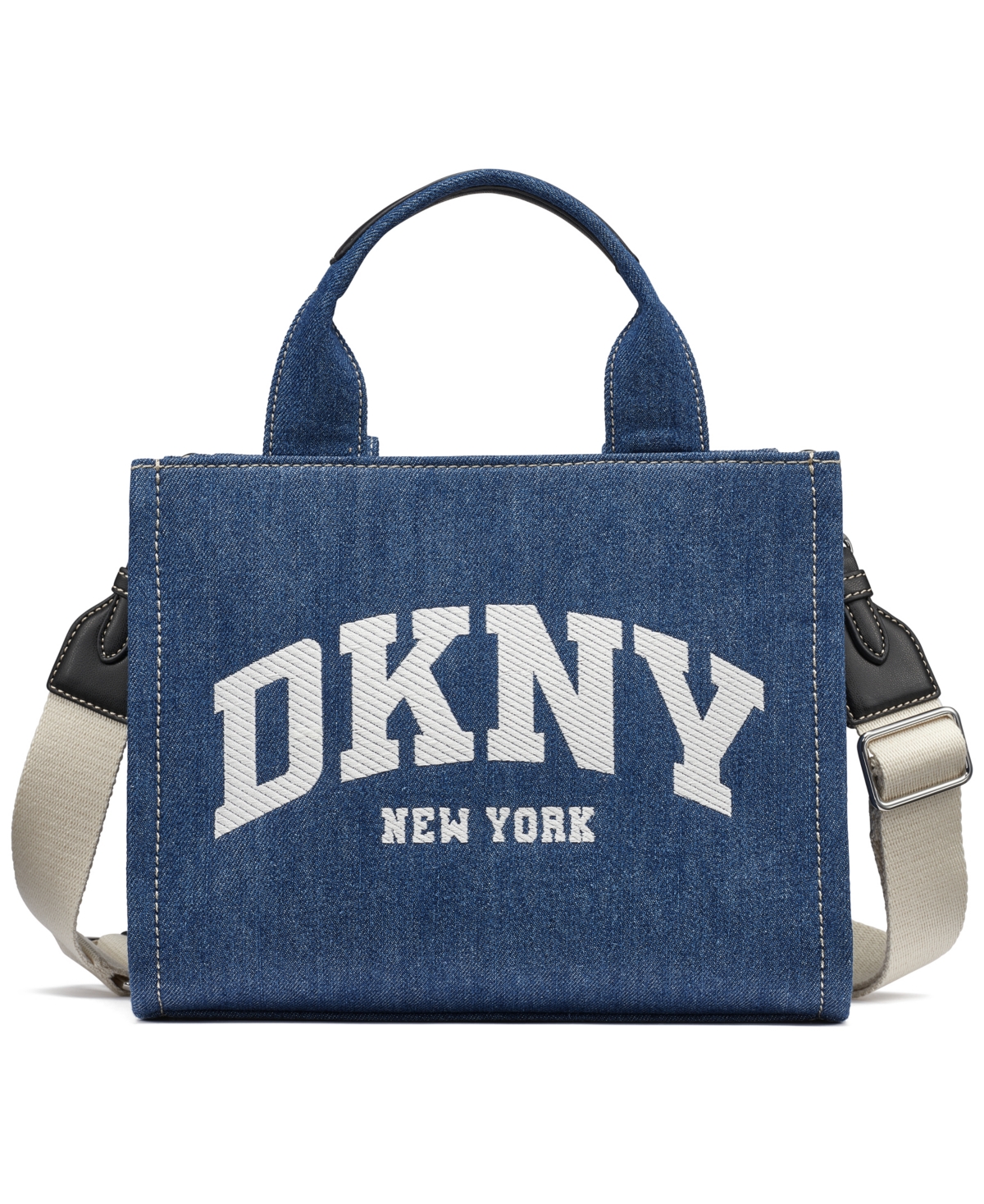 Click here for Dkny Hadlee Small Zipper Tote Bag - Denim prices