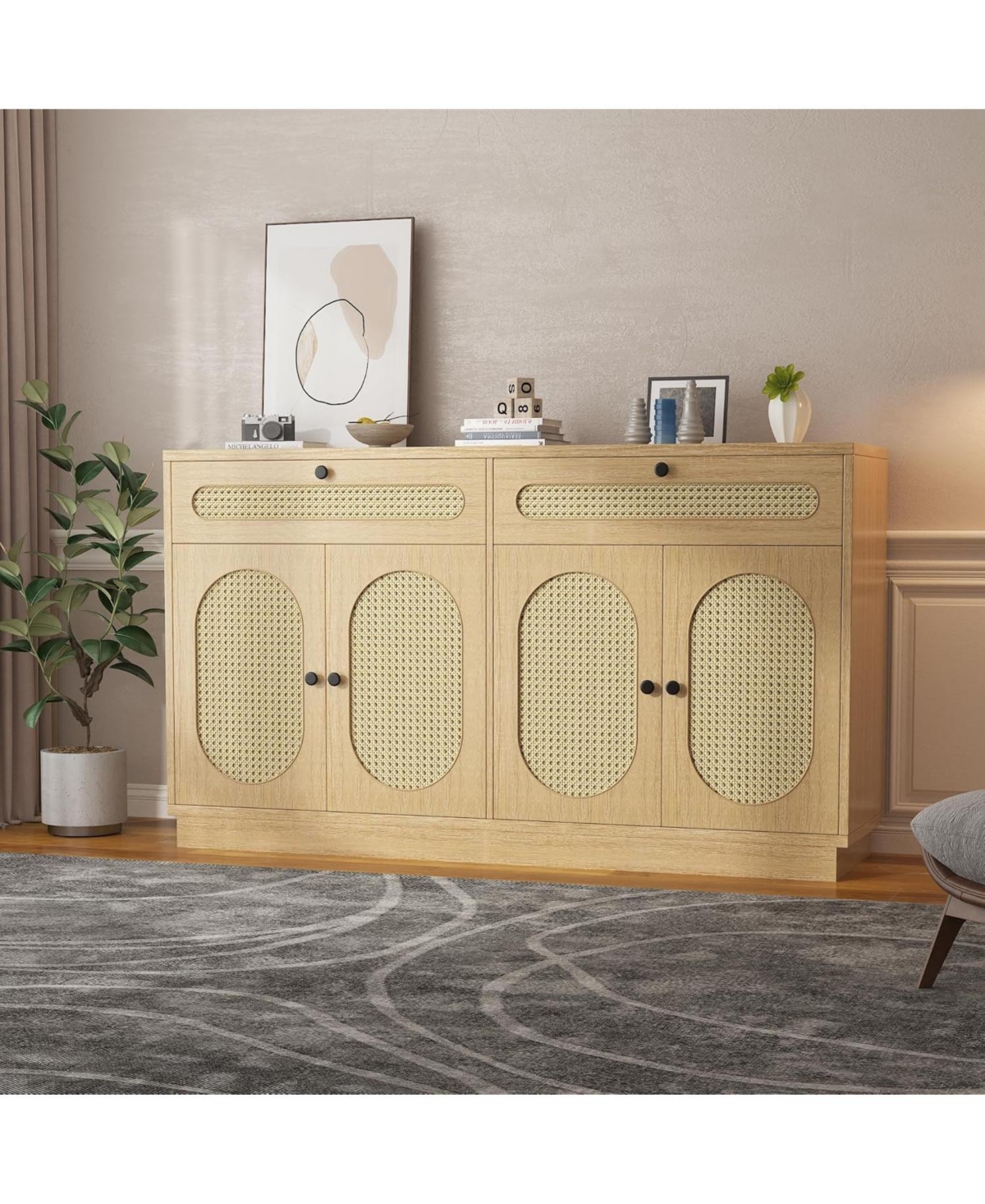 Click here for Gaomon Buffet Cabinet with Storage  4-Door 2-Drawe... prices